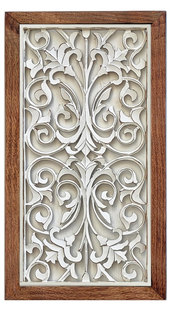 משרביה עץ מלבן דאלי לבן - ZOHAR HOUSE